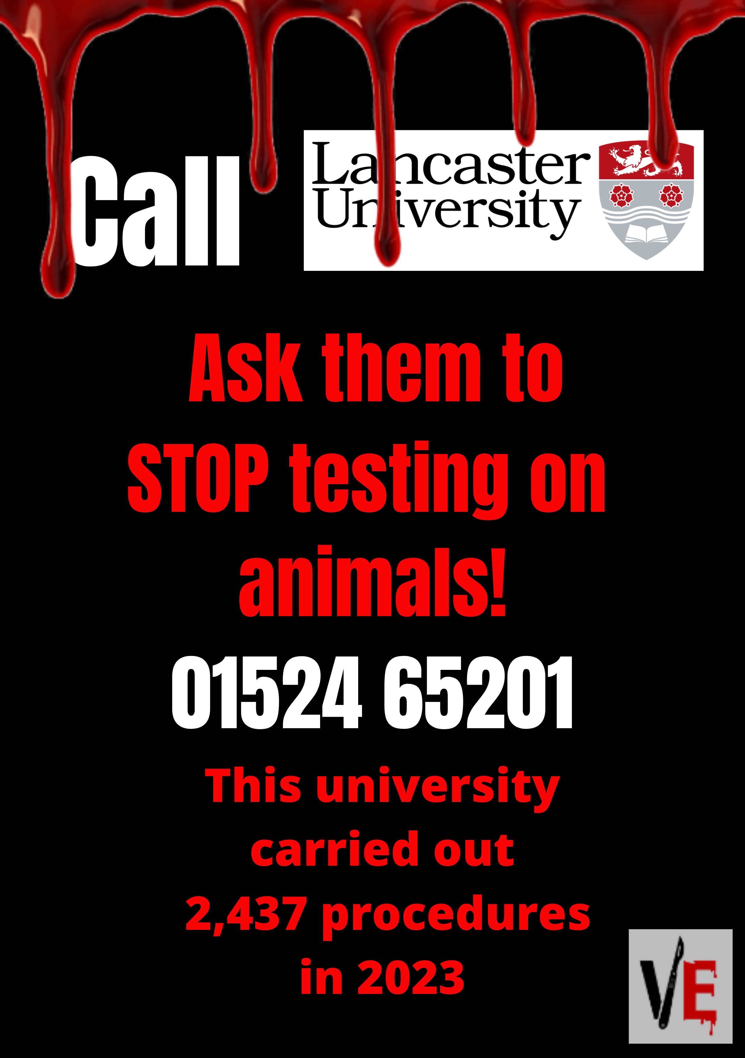Lancaster – Lancaster University – Vivisection Exposed